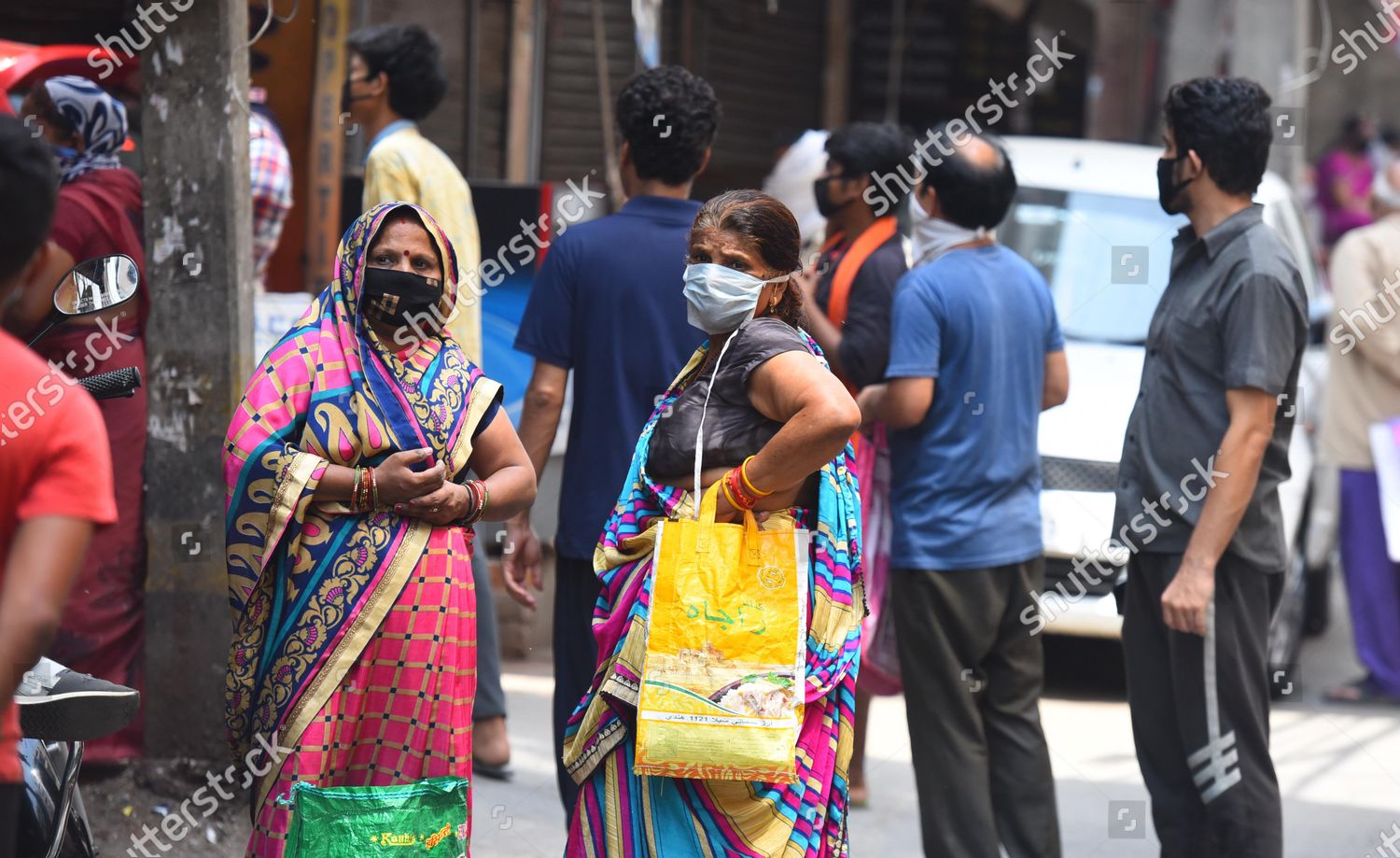 People Wait Queue While Maintaining Social Editorial Stock Photo ...