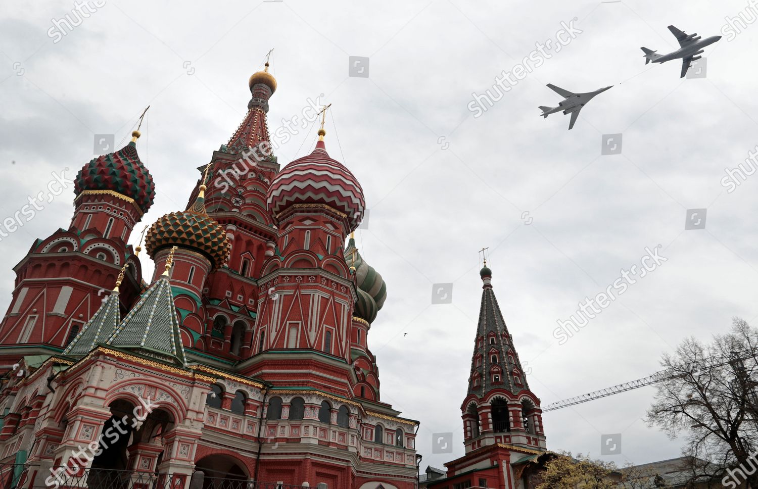 Russian Aircrafts Fly During Victory Day Editorial Stock Photo - Stock ...