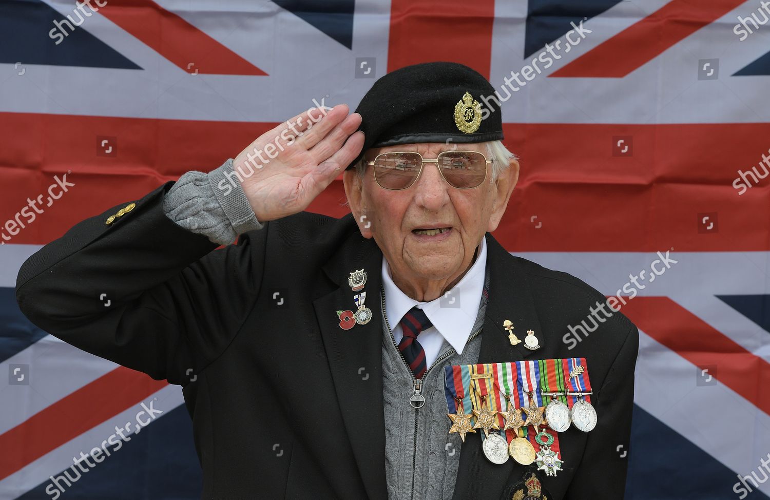 Dday Veteran Don Sheppard Celebrates His Editorial Stock Photo - Stock ...