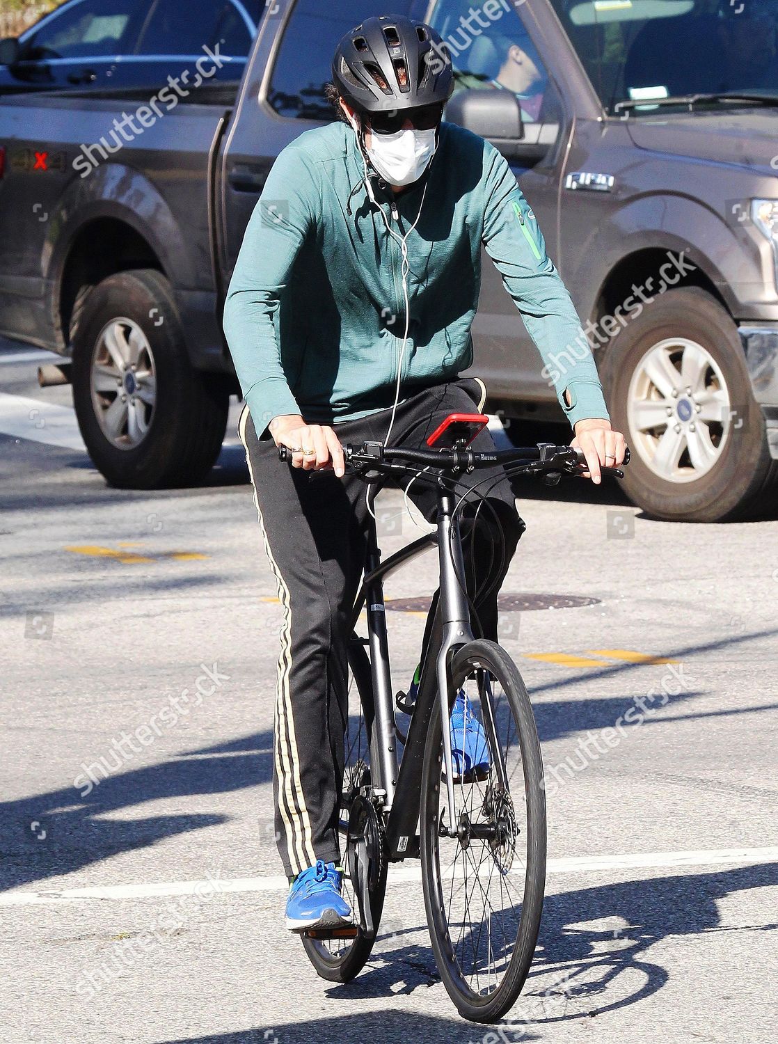 Sacha Baron Cohen Rides His Bike Editorial Stock Photo - Stock Image ...