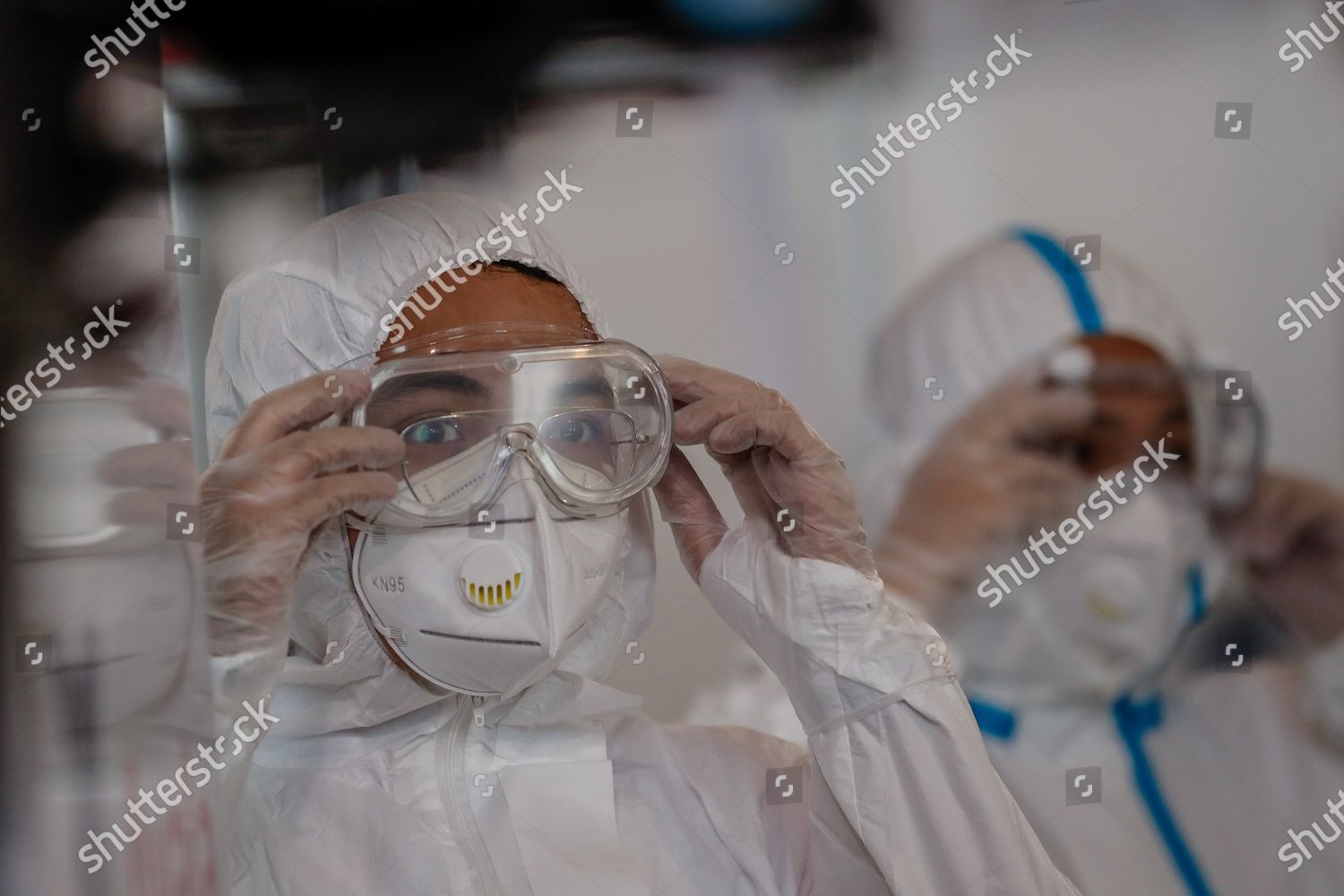 Healthcare Workers Philippine Coast Guard Adjust Editorial Stock Photo ...