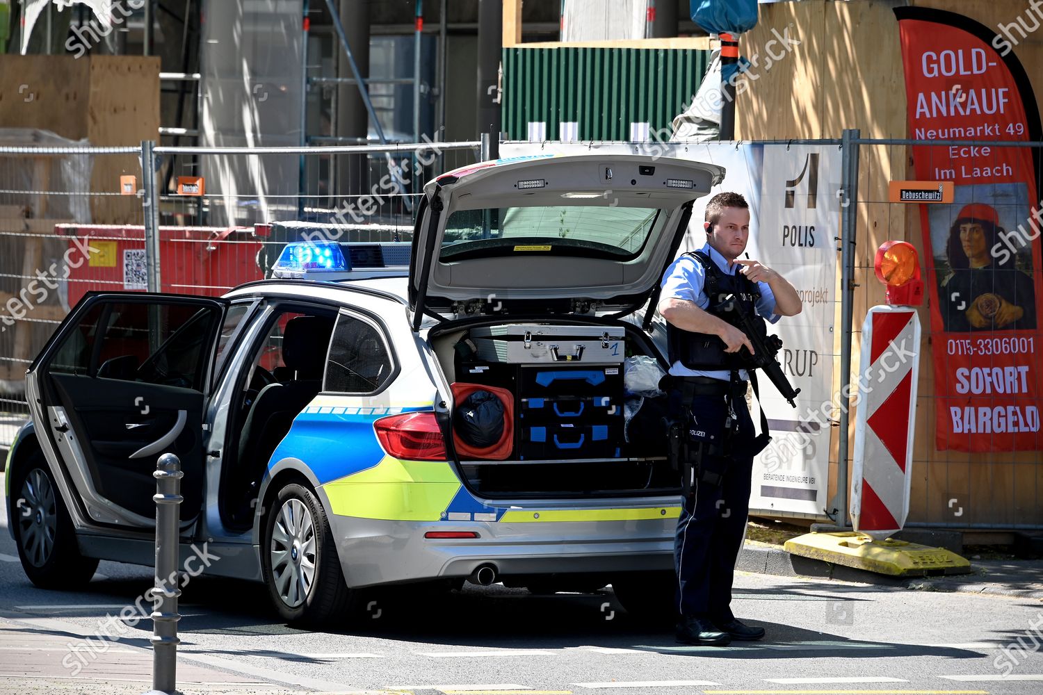 German Armed Police Officer On Duty Editorial Stock Photo - Stock Image ...