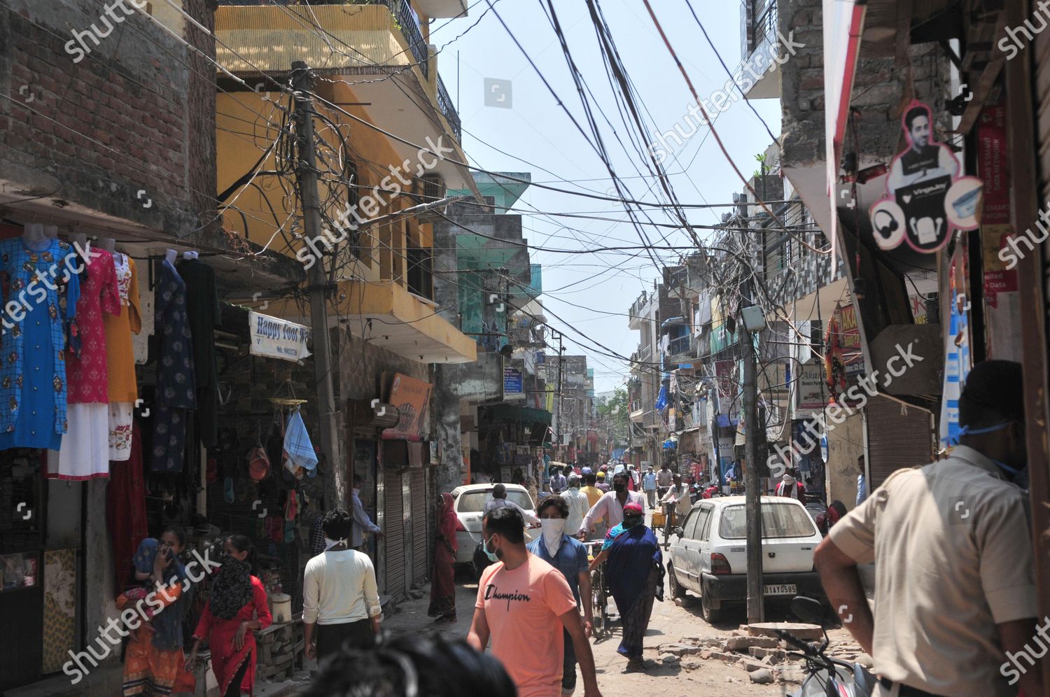 People Out Lane Hallo Majra Area Editorial Stock Photo - Stock Image ...