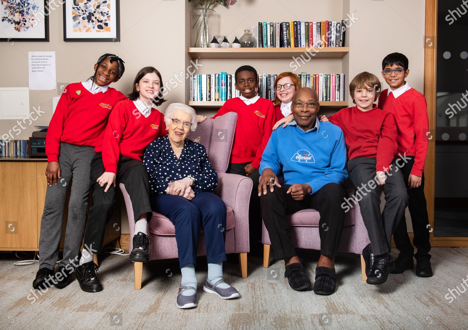 Pupils Seymour Park Primary School Viist Editorial Stock Photo - Stock ...