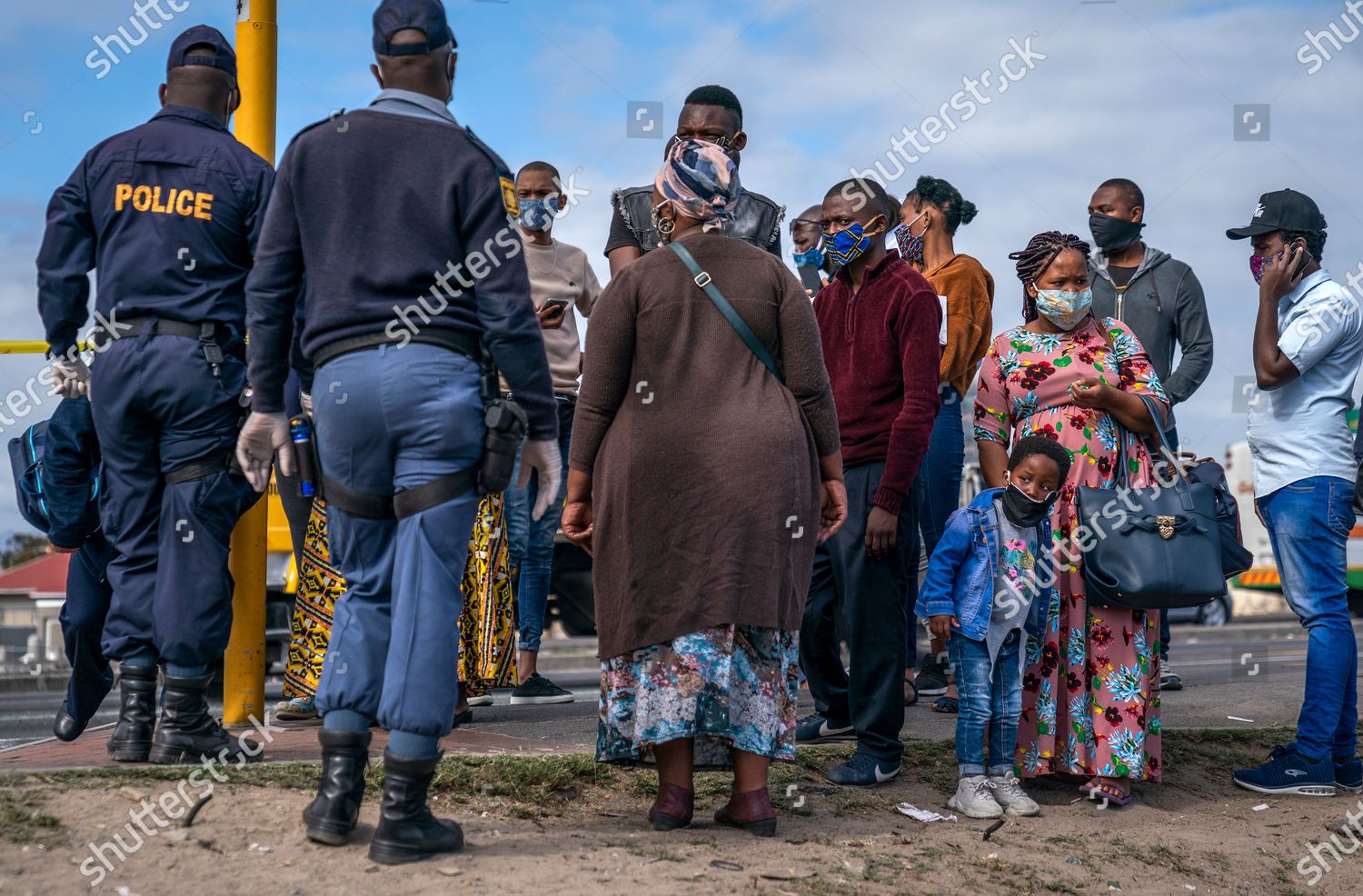 South African Police Services Saps Officers Editorial Stock Photo ...