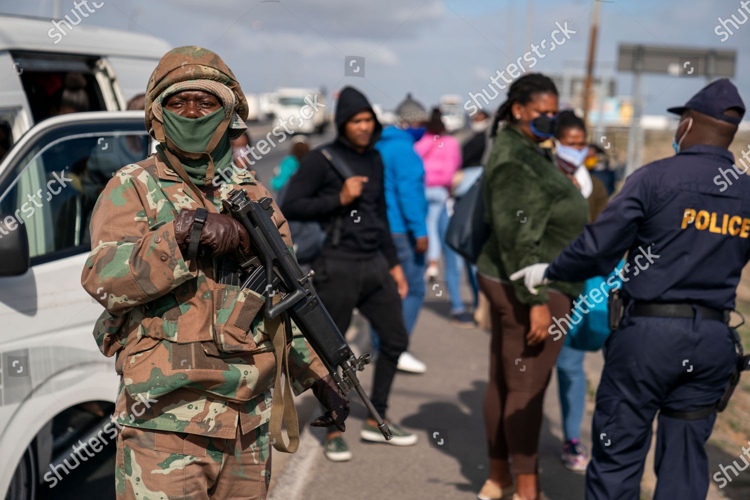 South African Police Services Saps Officers Editorial Stock Photo ...