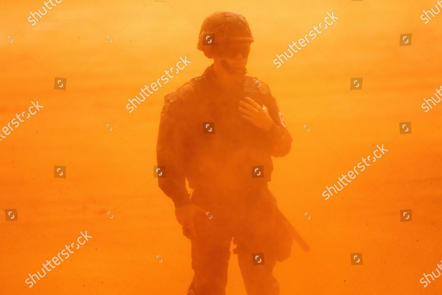 Brazilian Air Force Soldier Covered Dust Editorial Stock Photo - Stock ...