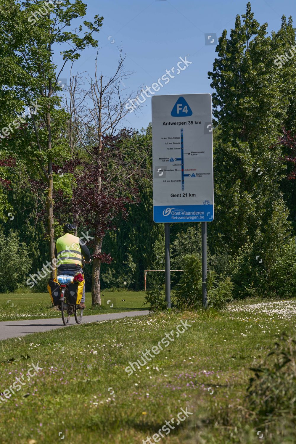 Long Distance Cycling Route Bicycle Highway Editorial Stock Photo ...