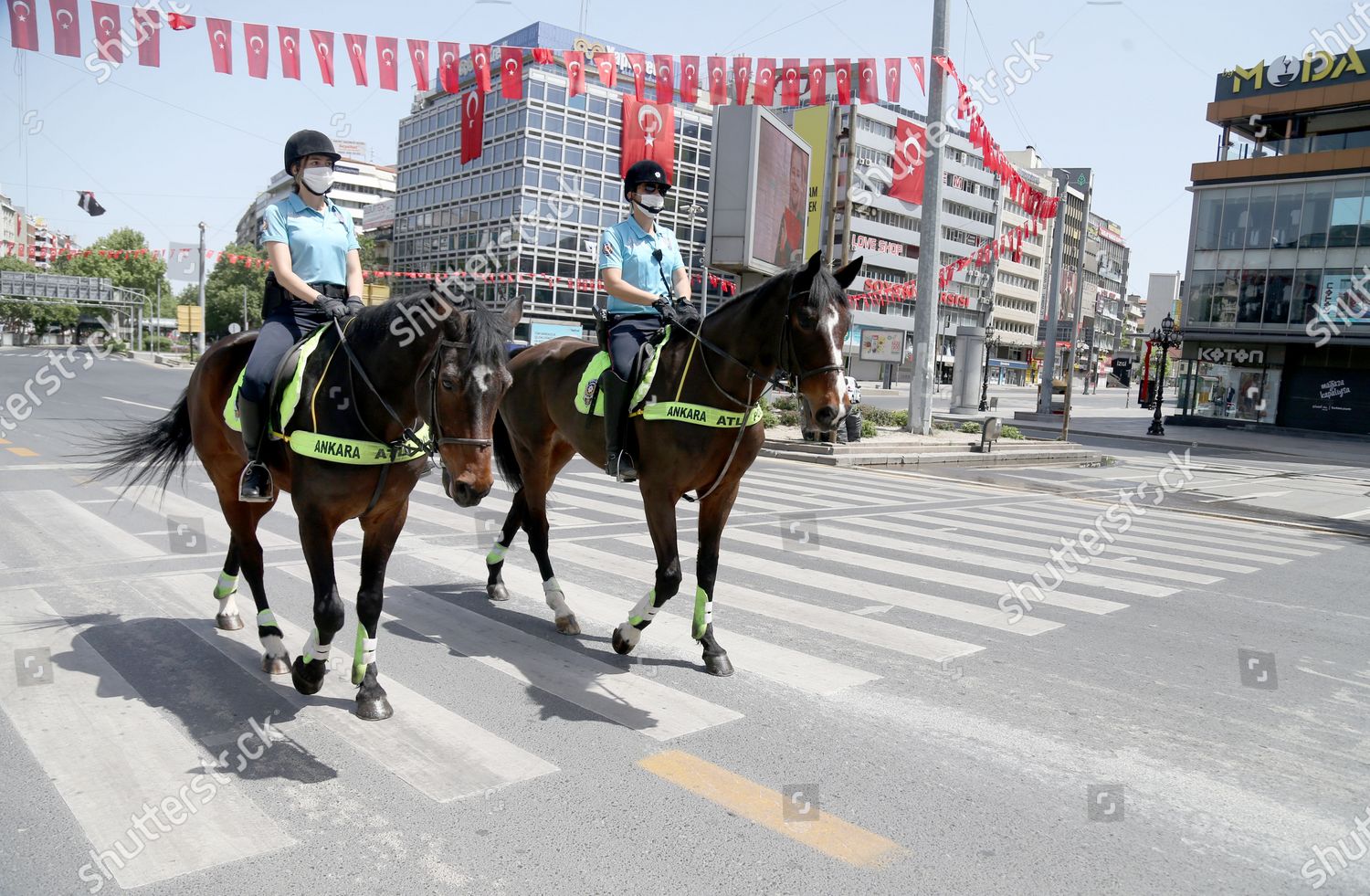 Turkish Female Police Officers Wear Face Editorial Stock Photo - Stock ...