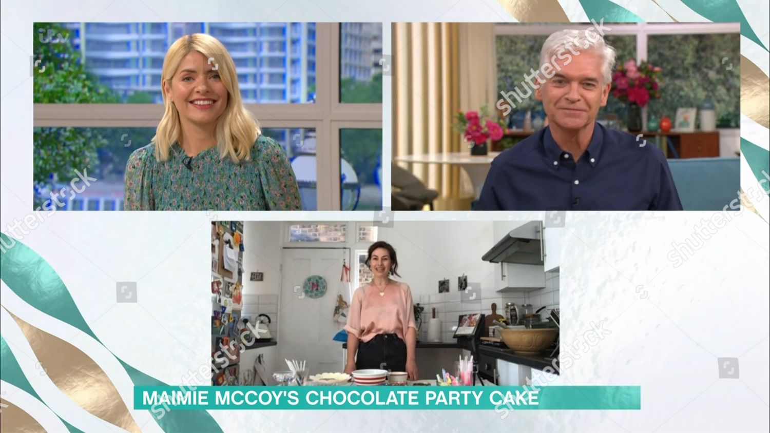 Phillip Schofield Holly Willoughby Maimie Mccoy Editorial Stock Photo ...