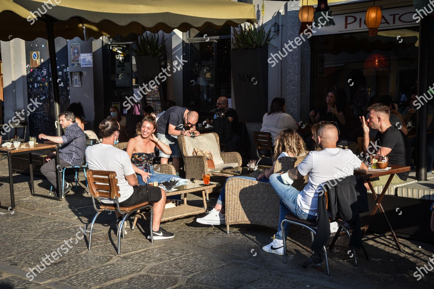 People Sitting Restaurants Outdoor Seating Area Editorial Stock Photo ...