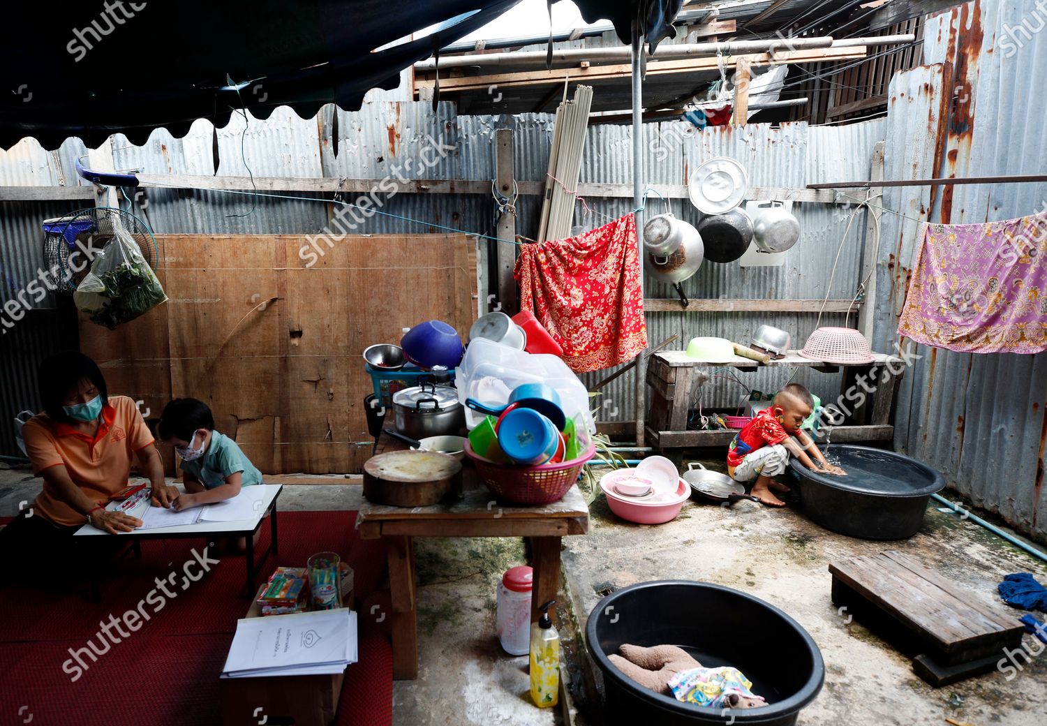 Children Low Income Families Study During Editorial Stock Photo - Stock ...