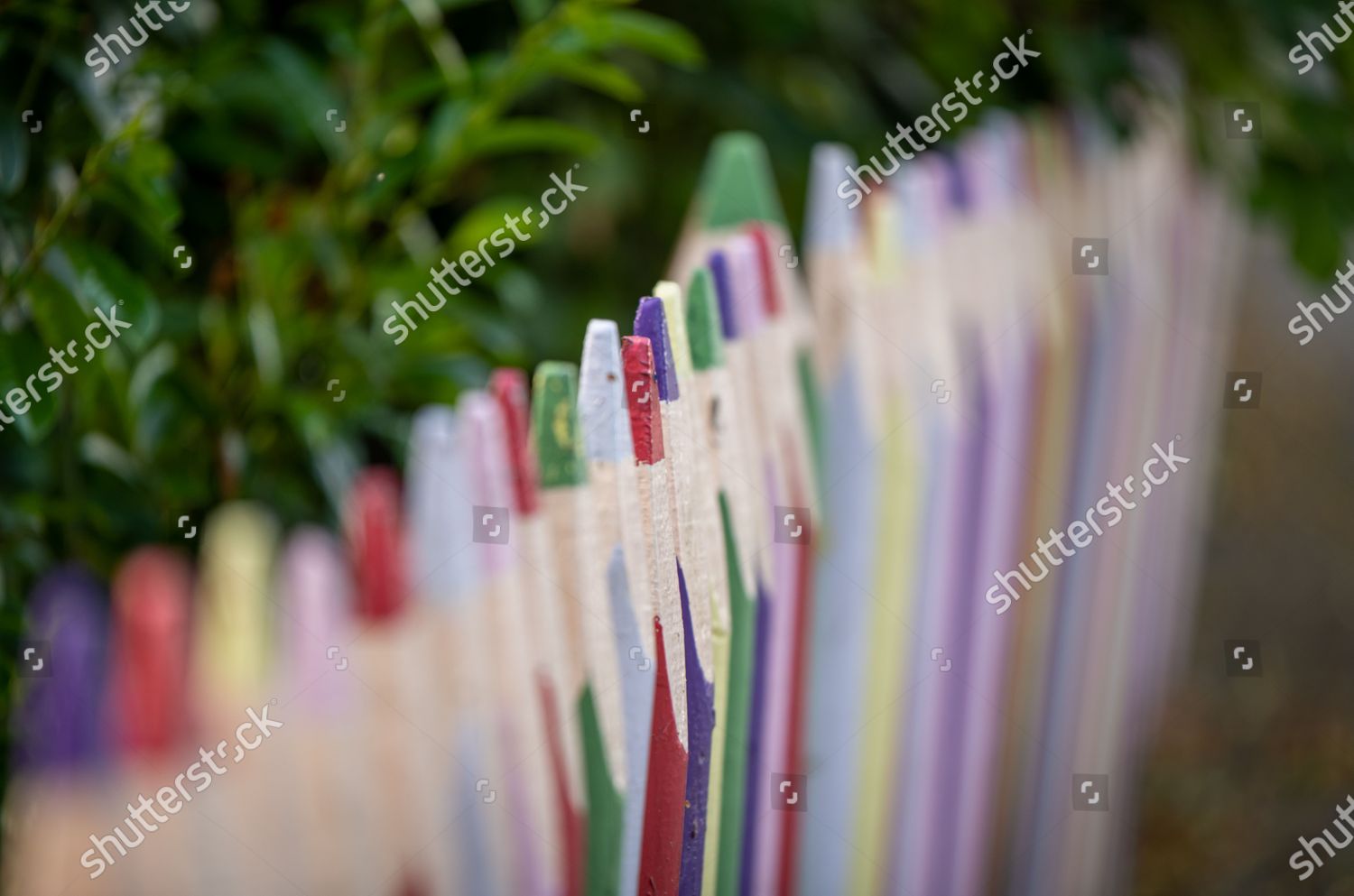 Primary School Fence Made Look Like Editorial Stock Photo - Stock Image ...