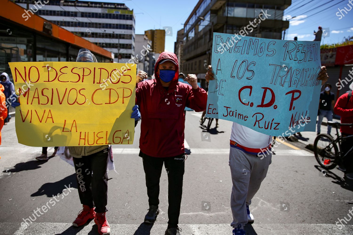 Ecuadorians Take Streets Protest Against Lenin Editorial Stock Photo ...