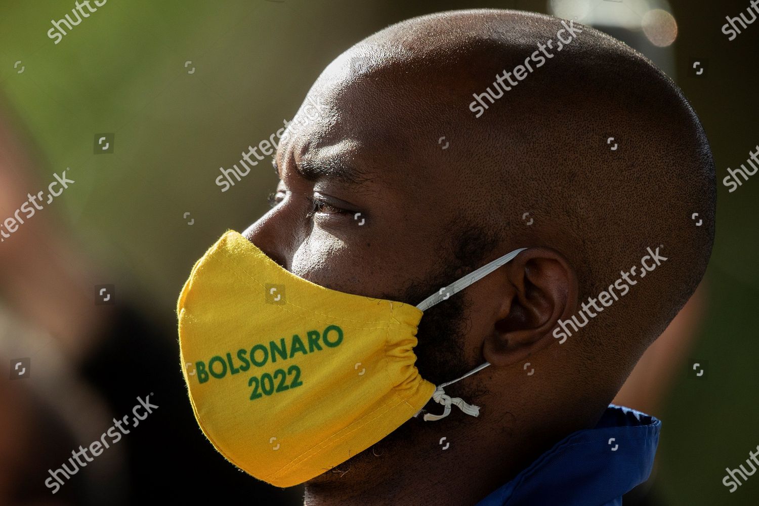 Man Wearing Yellow Face Mask Green Editorial Stock Photo - Stock Image ...
