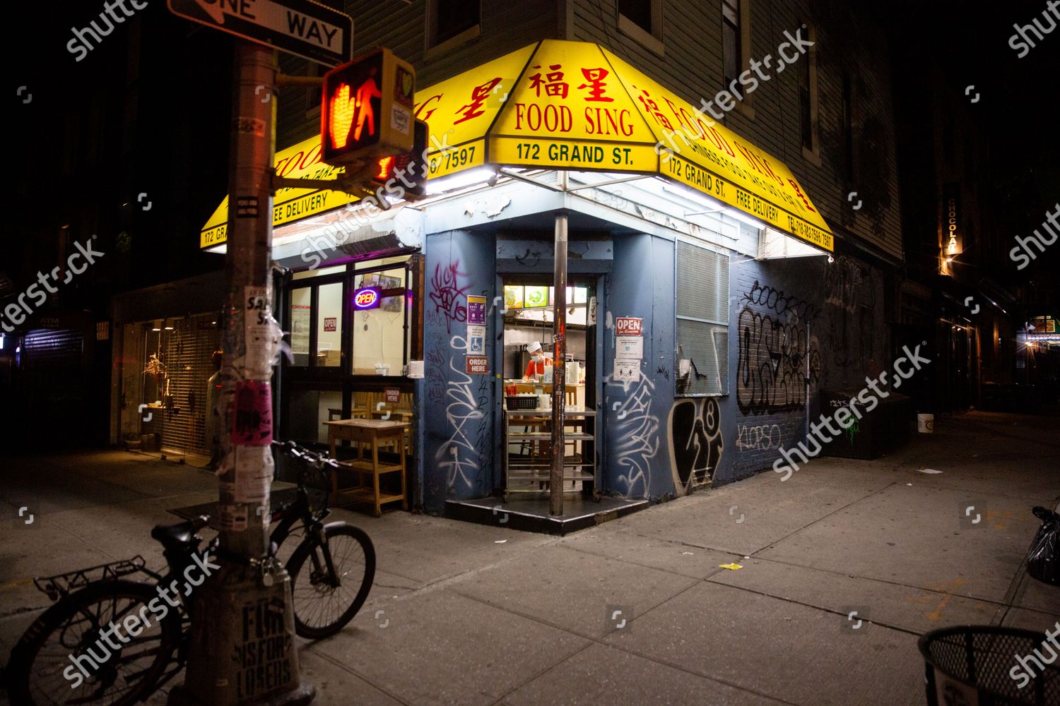 Open Local Chinese Restaurant Night During Editorial Stock Photo ...