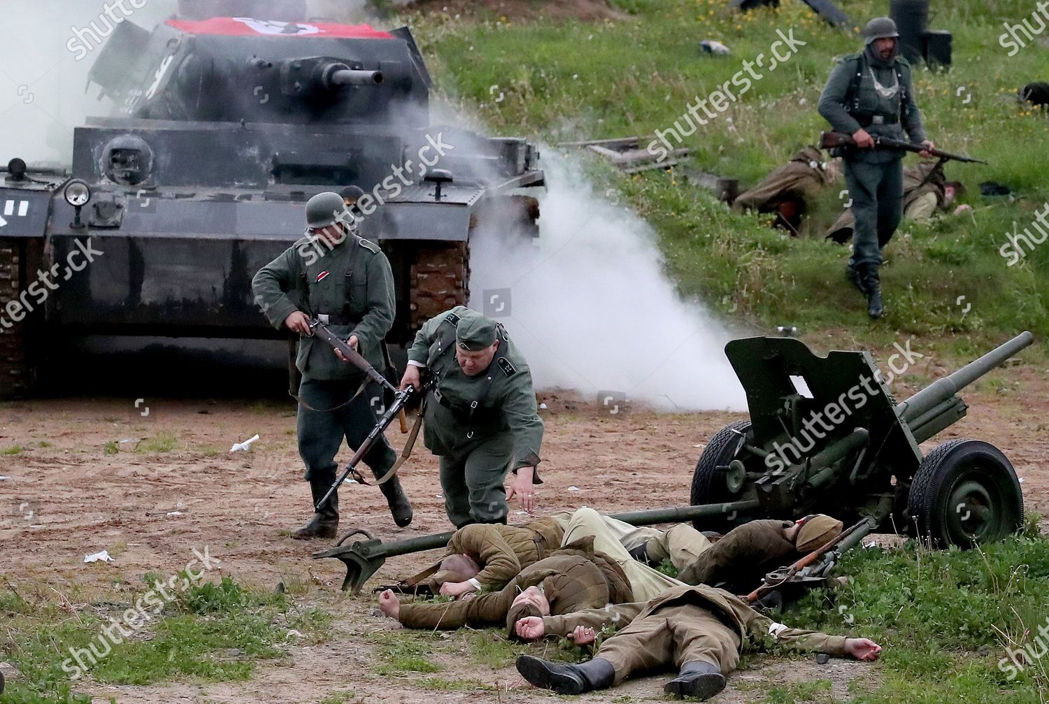 MEMBERS MILITARY HISTORICAL CLUBS DRESSED NAZI Editorial Stock Photo ...