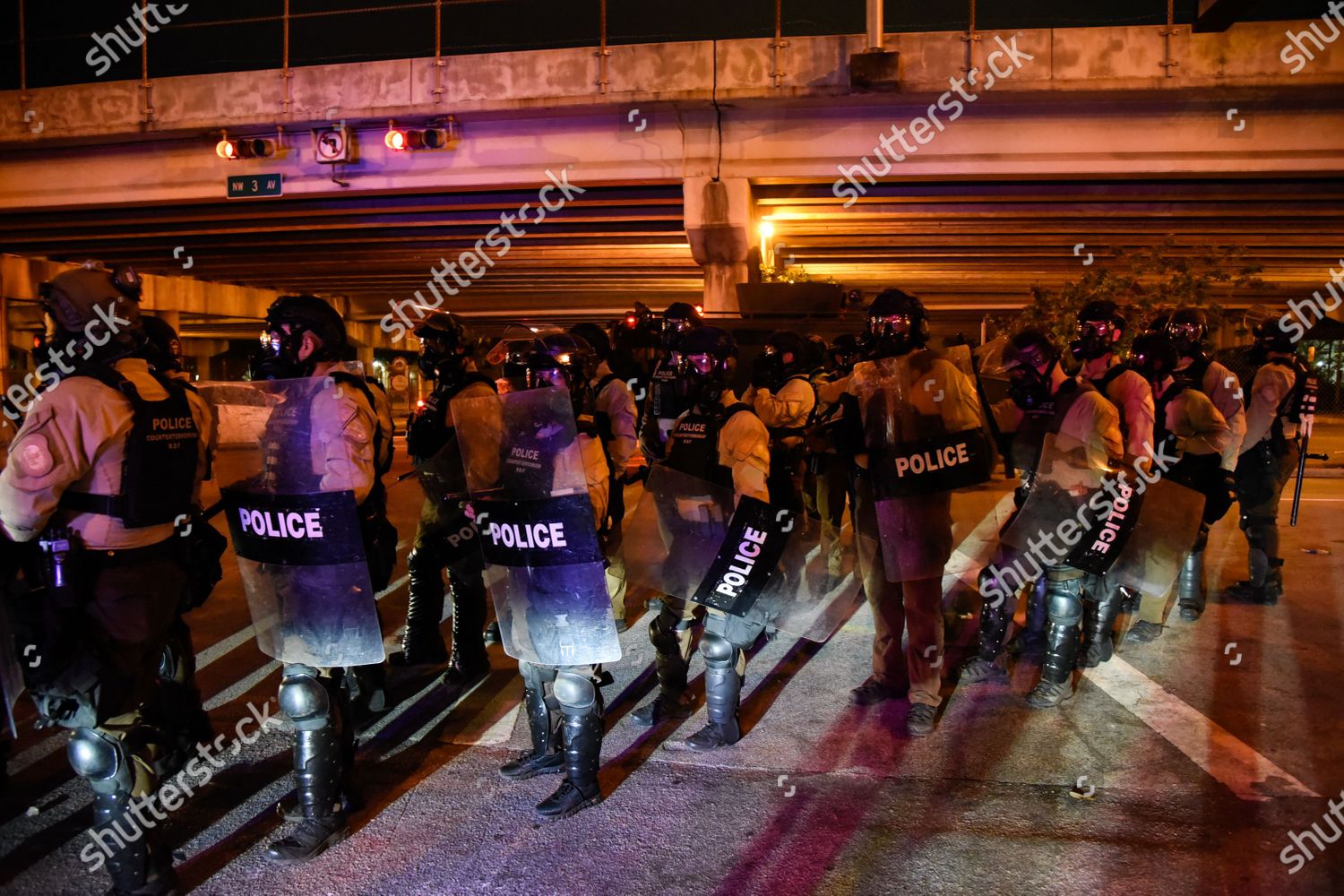 Police Block Off Streets Keep Protestors Editorial Stock Photo - Stock ...