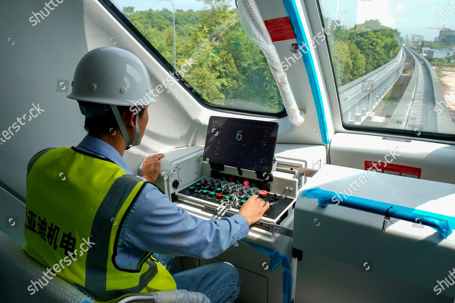 Engineer Tests Autopiloting System Byd Skyshuttle Editorial Stock Photo ...