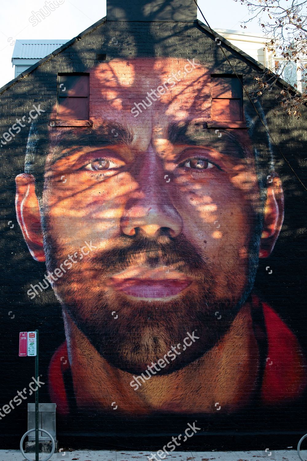 Afl Legend Adam Goodes Mural Painted Editorial Stock Photo - Stock ...