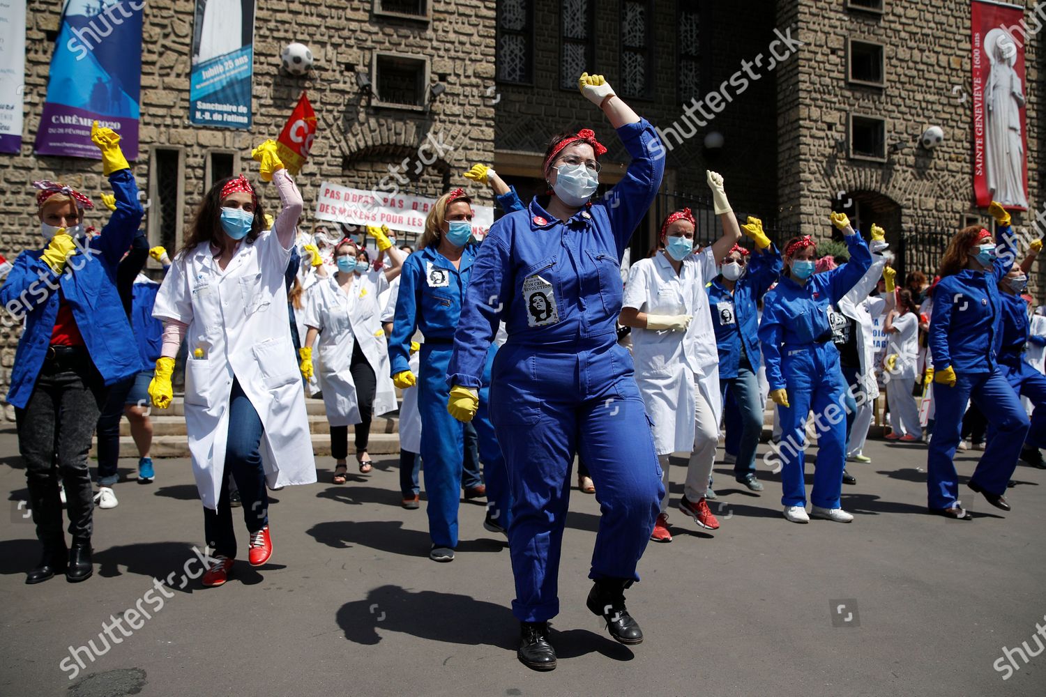Members Attac Movement Blue Perform Parody Editorial Stock Photo ...