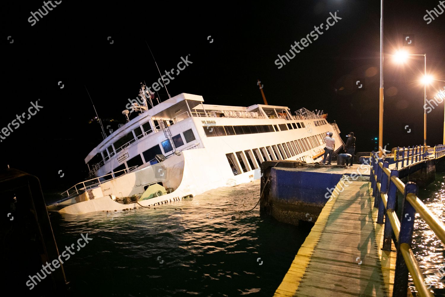 View Passenger Ferry That Capsized Padangbai Editorial Stock Photo ...