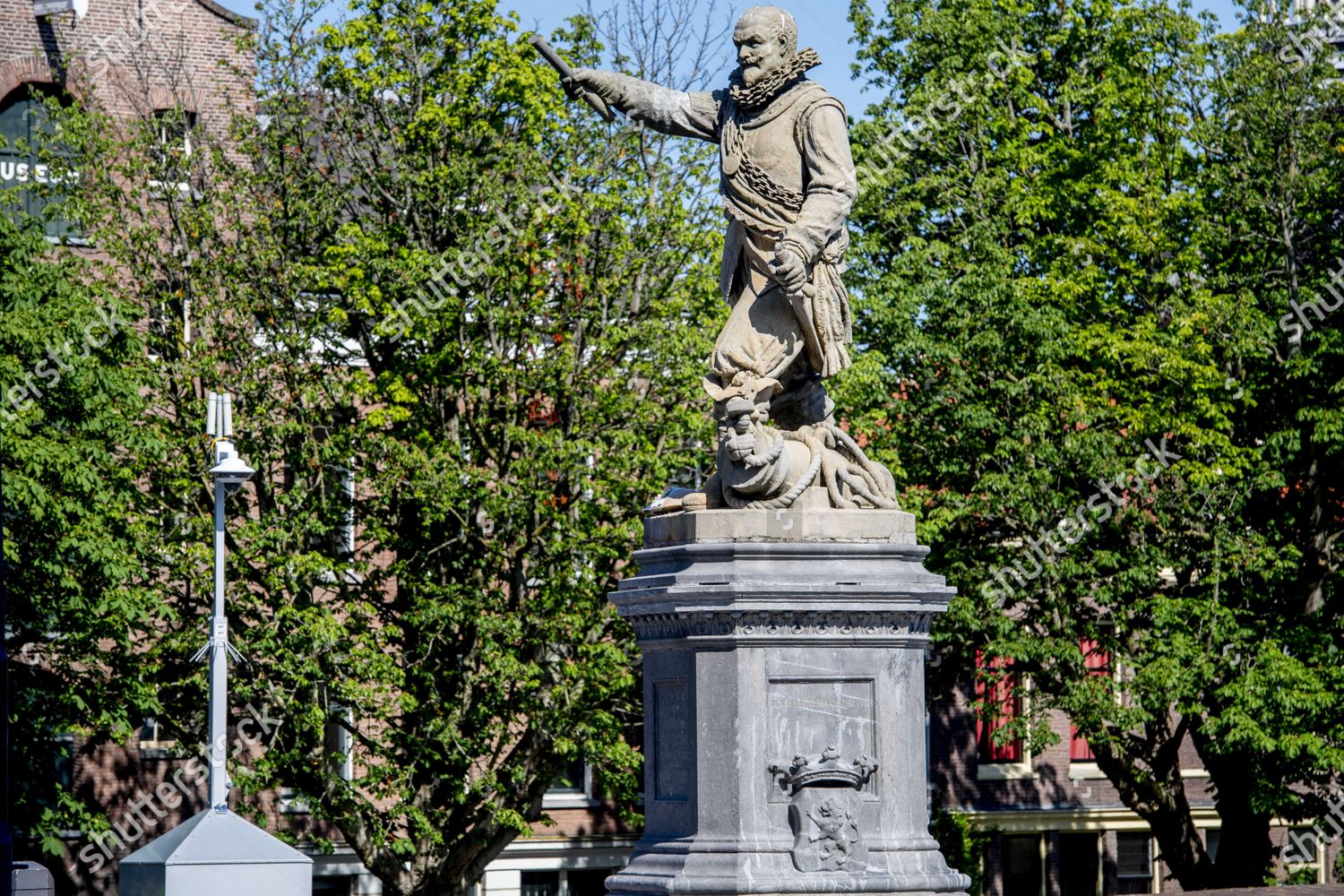 Statue Dutch Lieutenant Admiral Commander West Editorial Stock Photo ...