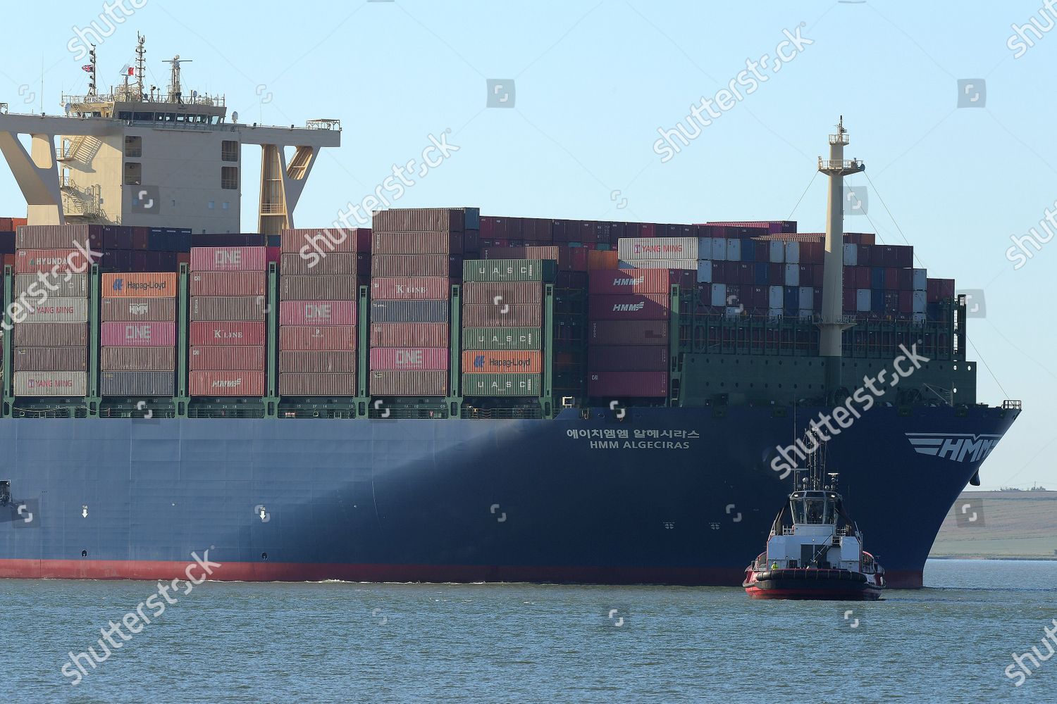 Hmm Algeciras Largest Container Ship On Editorial Stock Photo - Stock ...