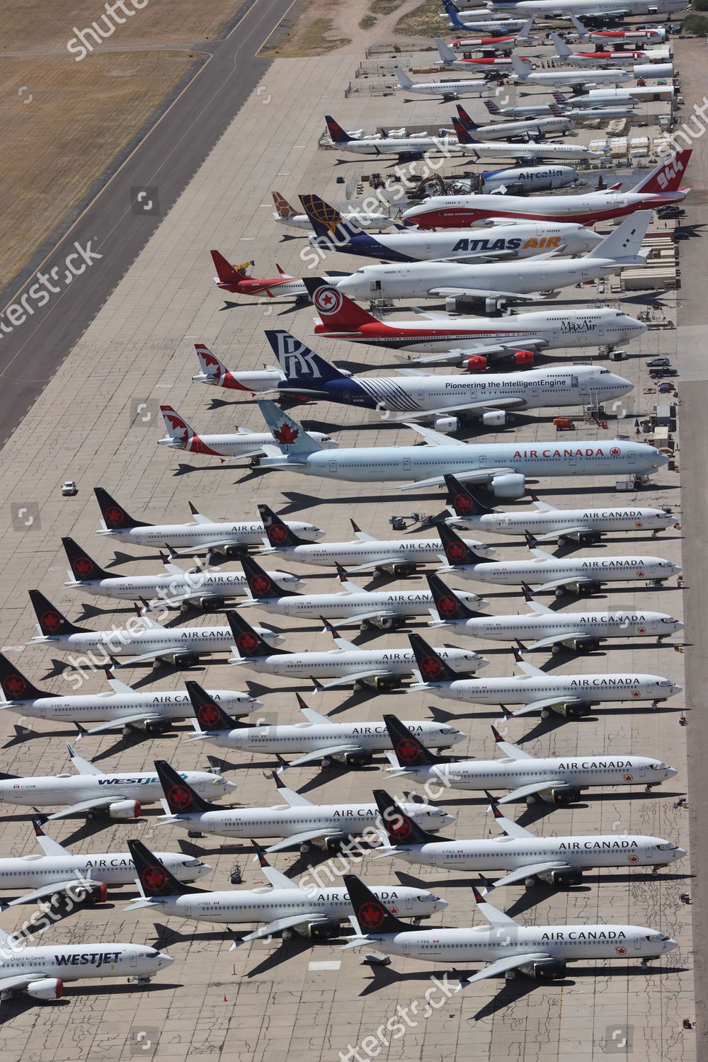 Various Aircraft Remain Stored Pinal Airpark Editorial Stock Photo ...