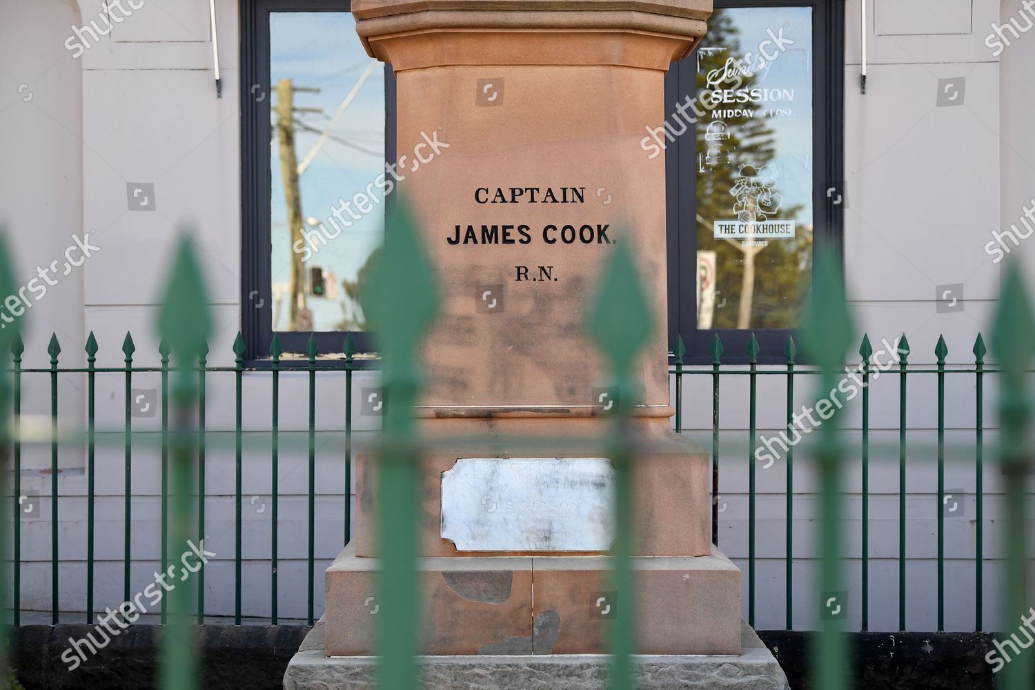 Graffiti Seen On Captain Cook Statue Editorial Stock Photo - Stock ...