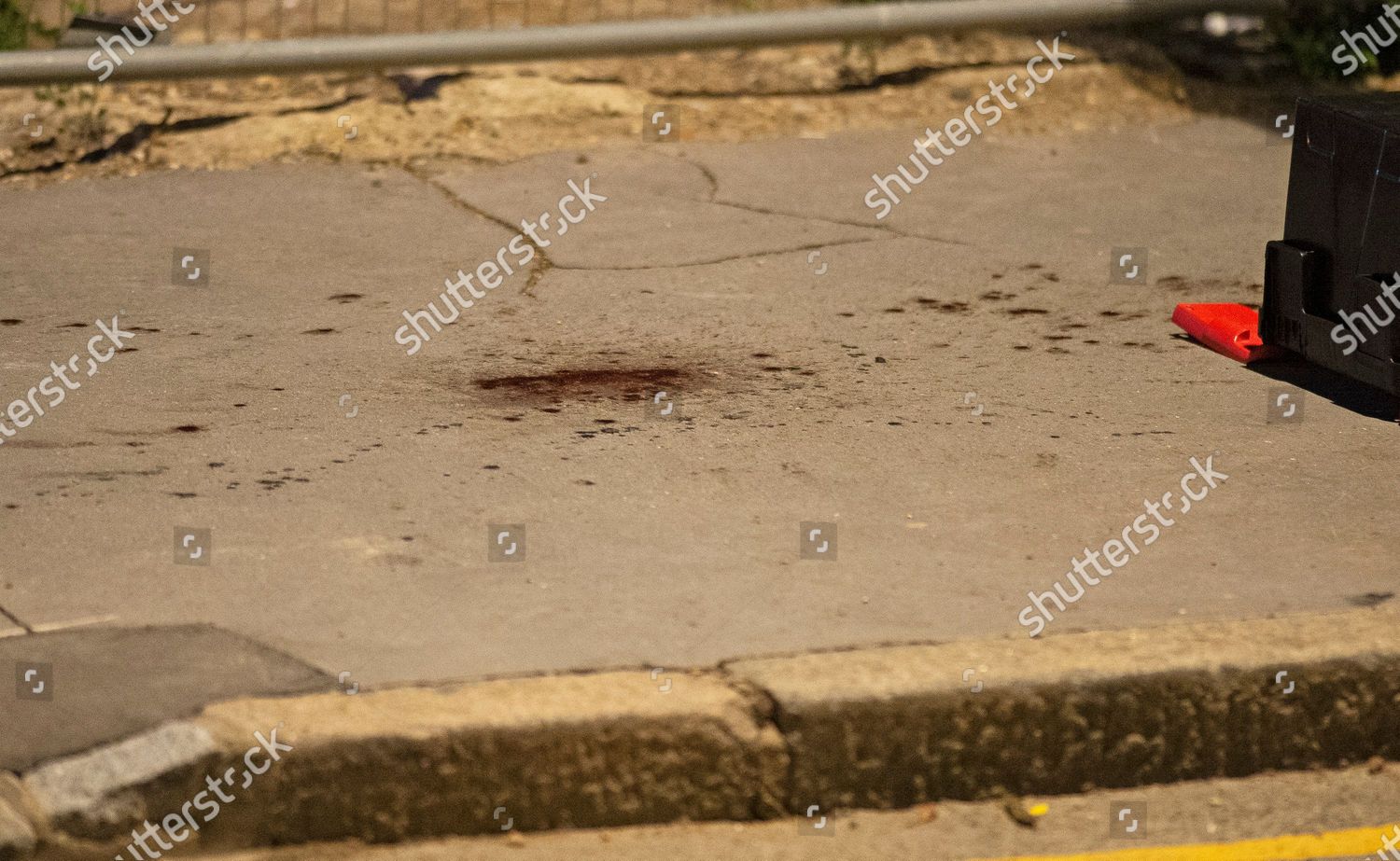Blood On Pavement Man His Twenties Editorial Stock Photo - Stock Image ...