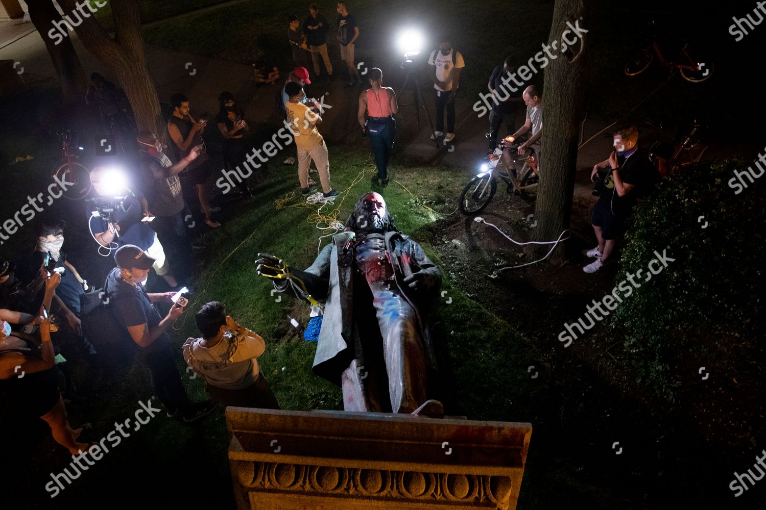 Statue Confederate General Albert Pike Lays Editorial Stock Photo ...