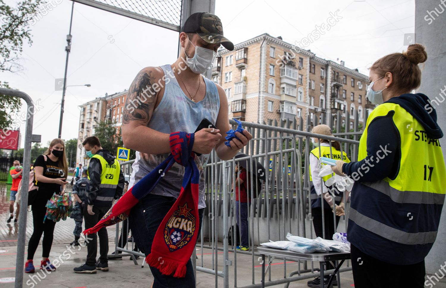 Cska Moscow Fans Enter Veb Arena Editorial Stock Photo - Stock Image ...