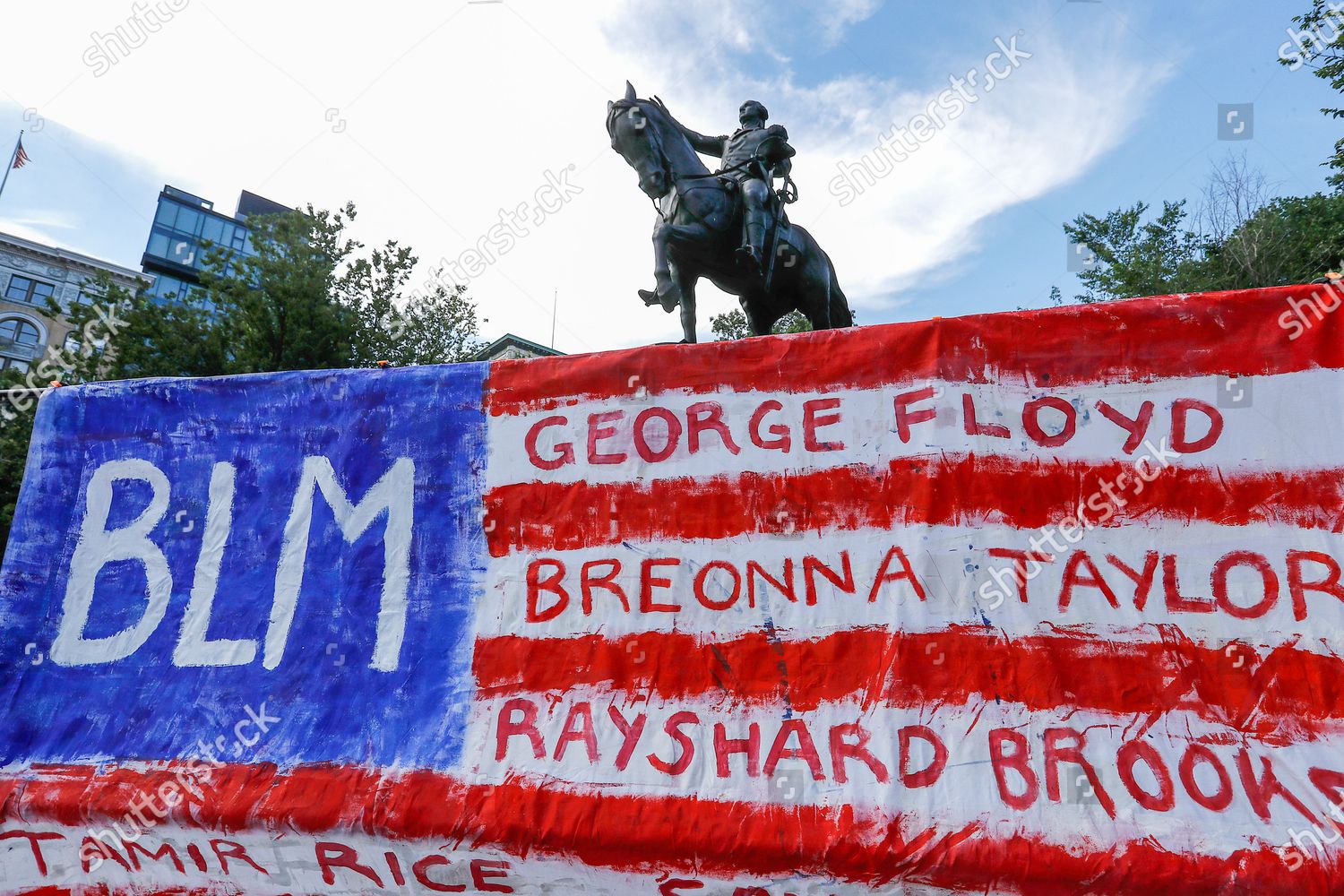 Artistic Rendition American Flag Names People Editorial Stock Photo 