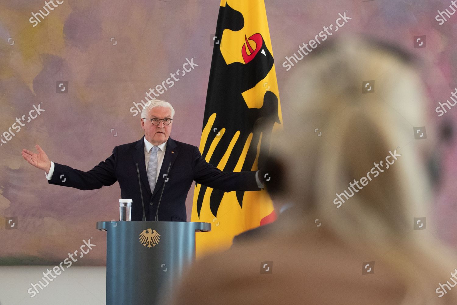 German President Frankwalter Steinmeier Speaks During Editorial Stock ...