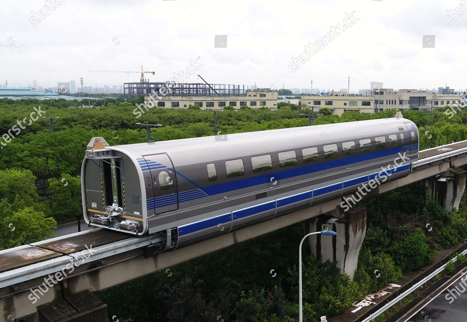 Prototype Magnetic Levitation Test Vehicle Developed Editorial Stock ...