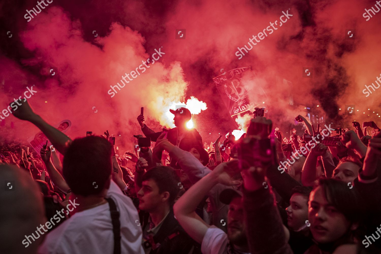 Fans Slavia Prague Celebrate Their Teams Editorial Stock Photo - Stock ...