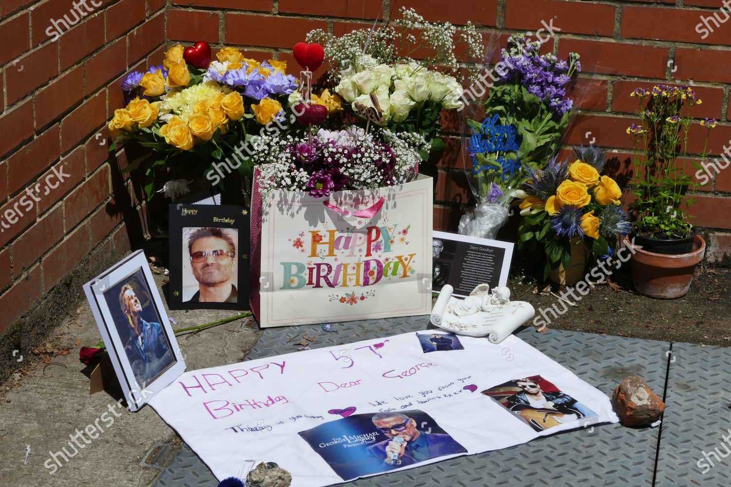 Tributes Left Near Mill Cottage George Editorial Stock Photo - Stock ...