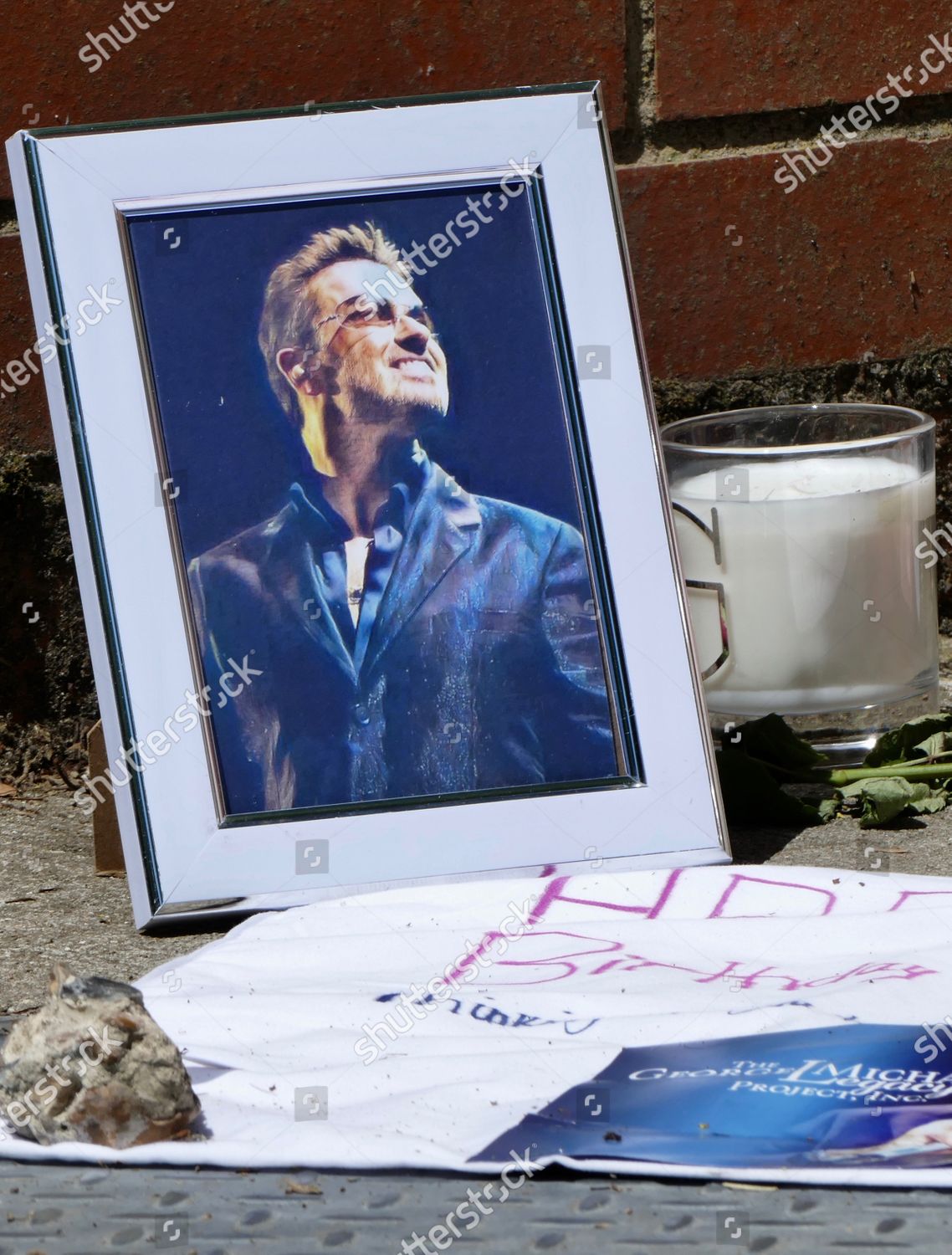 Tributes Left Near Mill Cottage George Editorial Stock Photo - Stock ...