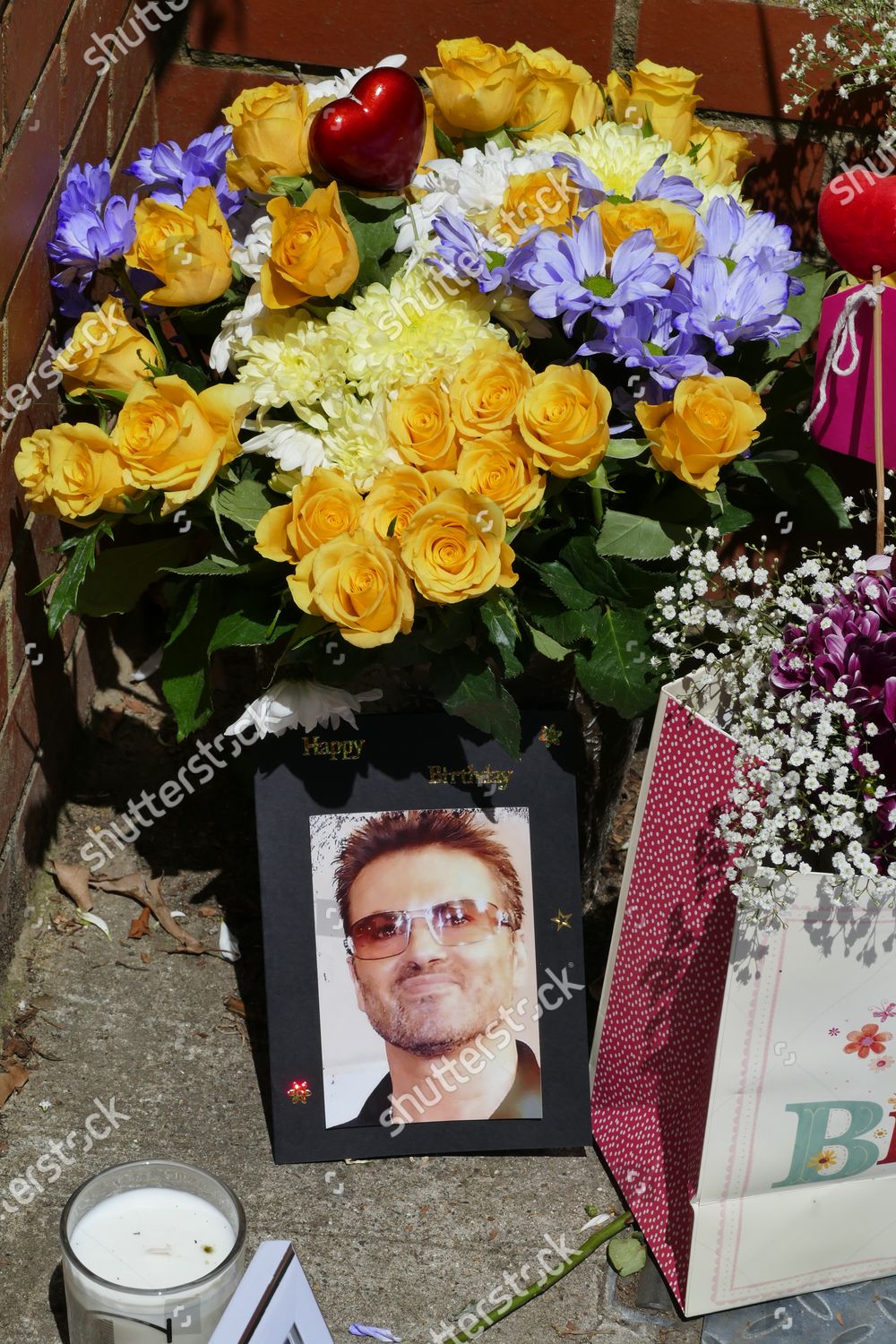 Tributes Left Near Mill Cottage George Editorial Stock Photo - Stock ...