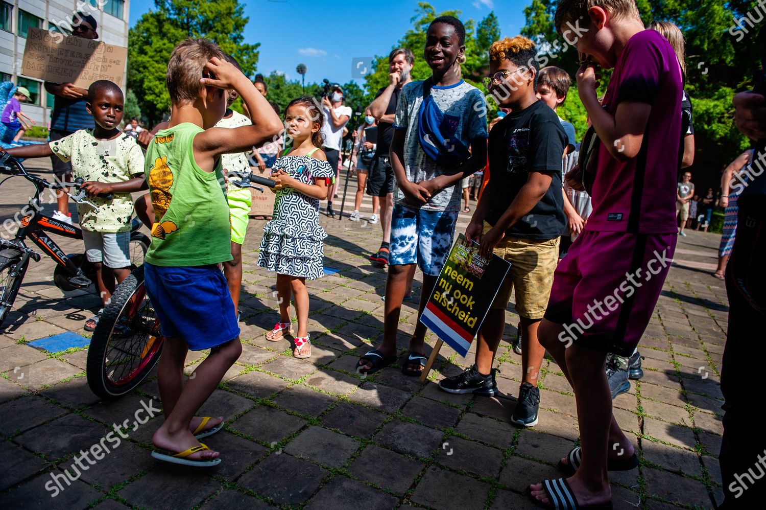 Group Children Seen Dancing During Demonstration Editorial Stock Photo ...