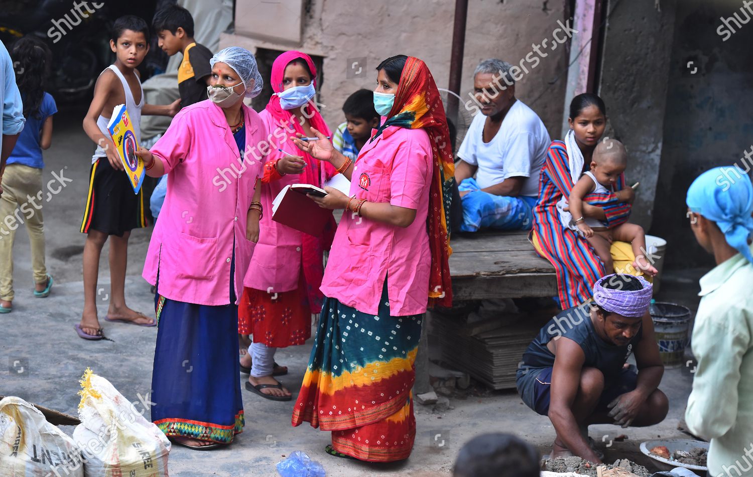 Asha Health Workers Talk Amongst Themselves Editorial Stock Photo ...