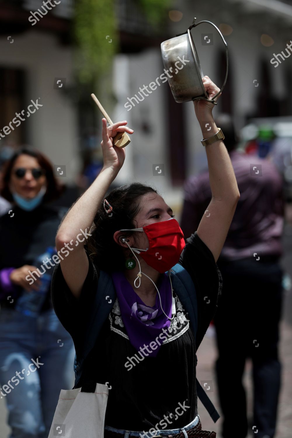 People Participate During Demonstration Students Universidad Editorial ...