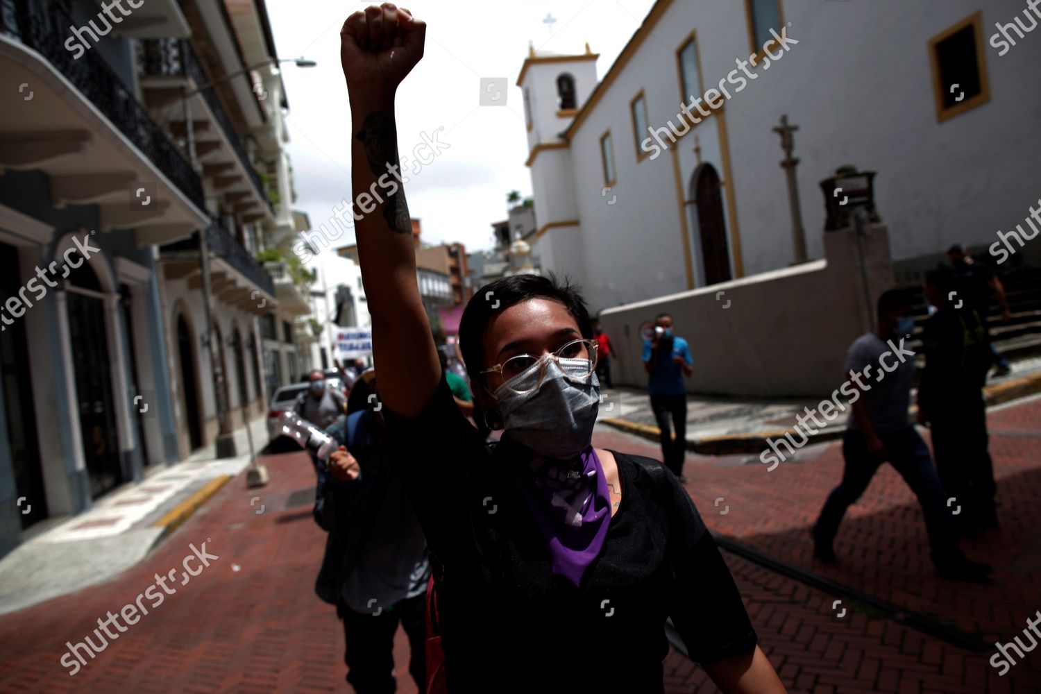 People Participate During Demonstration Students Universidad Editorial ...