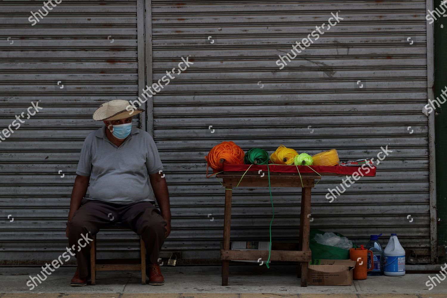 Man Sells Ropes Makeshift Stall Calidonia Editorial Stock Photo - Stock ...
