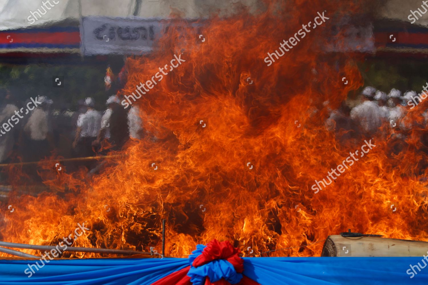 Illegal Drugs Burned During Drug Destruction Editorial Stock Photo ...
