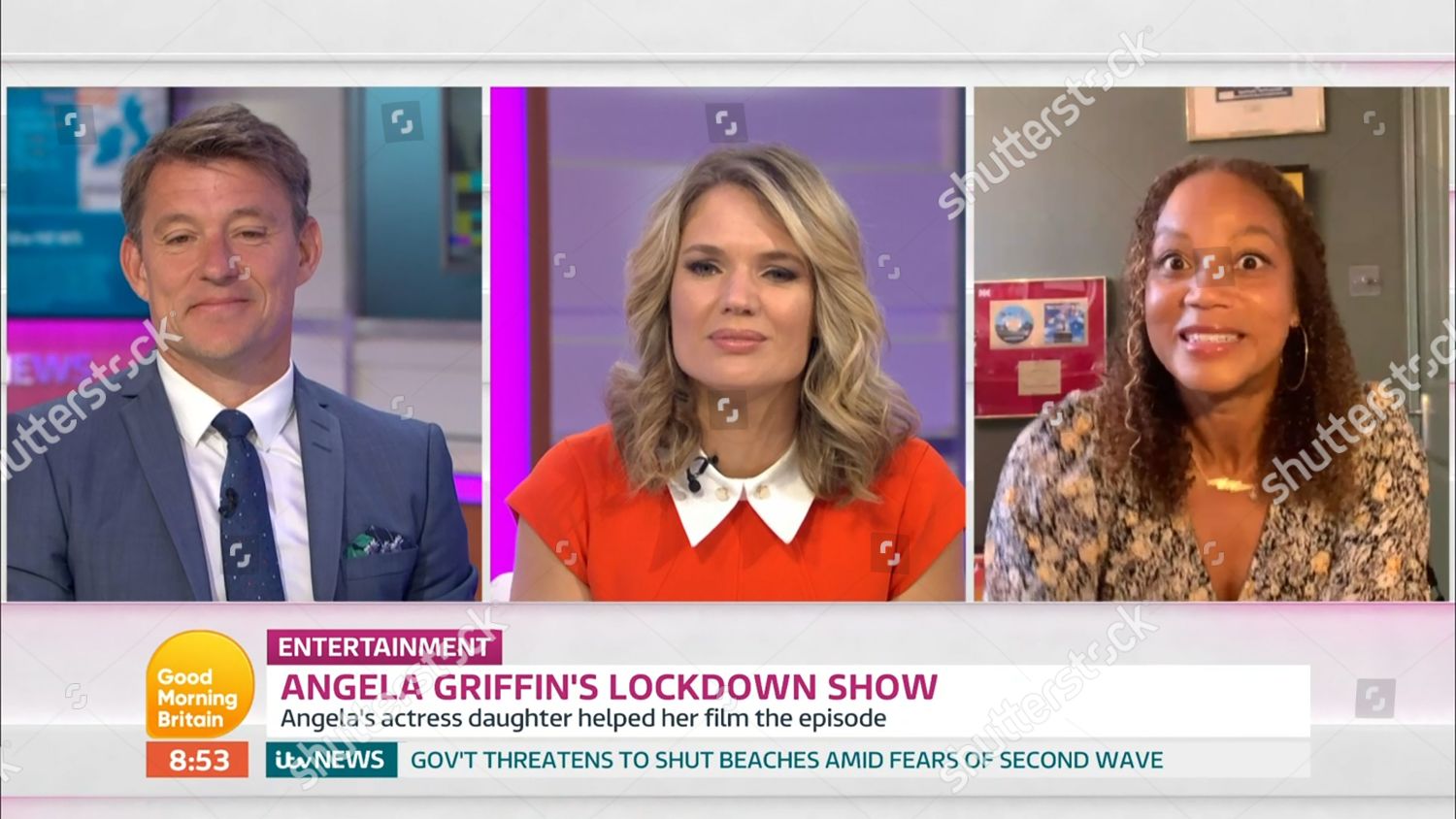 Ben Shephard Charlotte Hawkins Angela Griffin Editorial Stock Photo ...