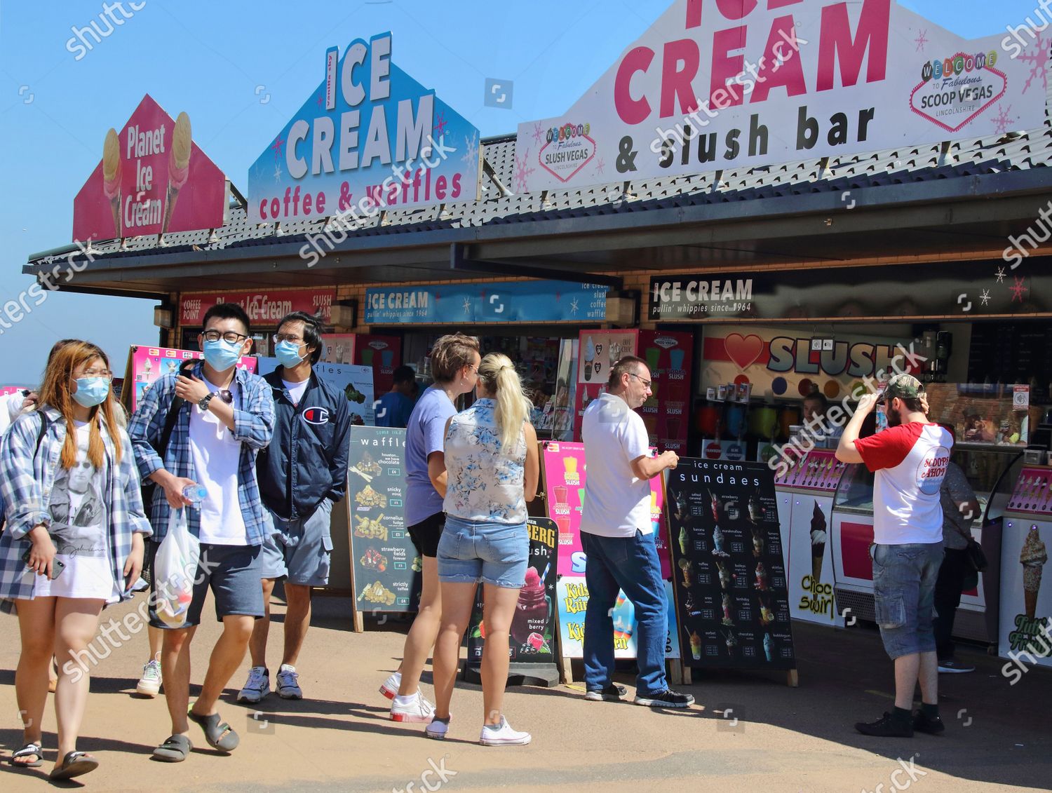 People Queue Ice Cream Shop On Editorial Stock Photo - Stock Image ...