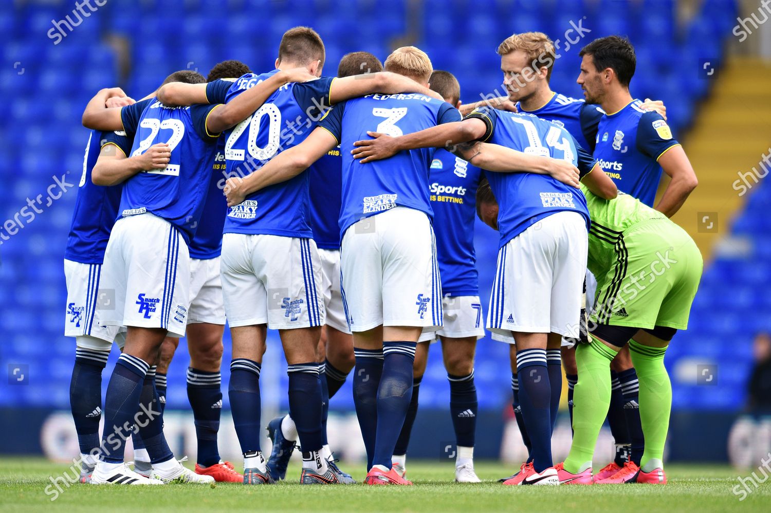 Birmingham City Team Huddle Editorial Stock Photo - Stock Image ...