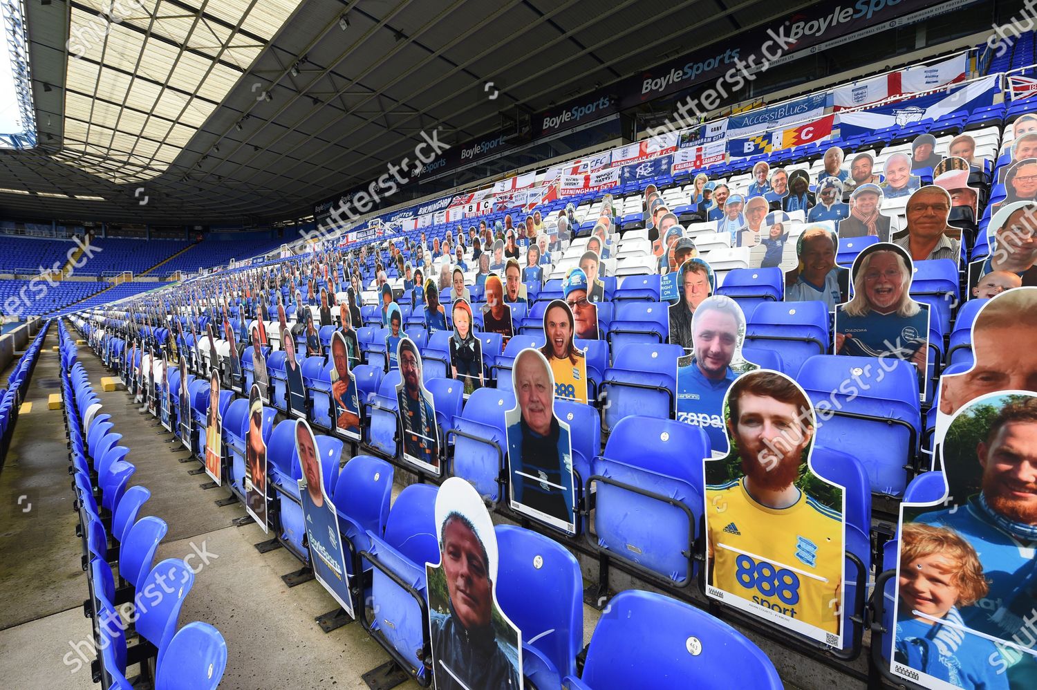Fan Cut Outs Placed Seats Stands Editorial Stock Photo - Stock Image ...